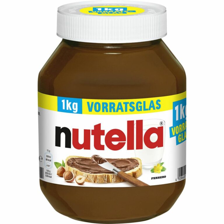 1 Kg Nutella auf Palette 588 Gläser mit MHD